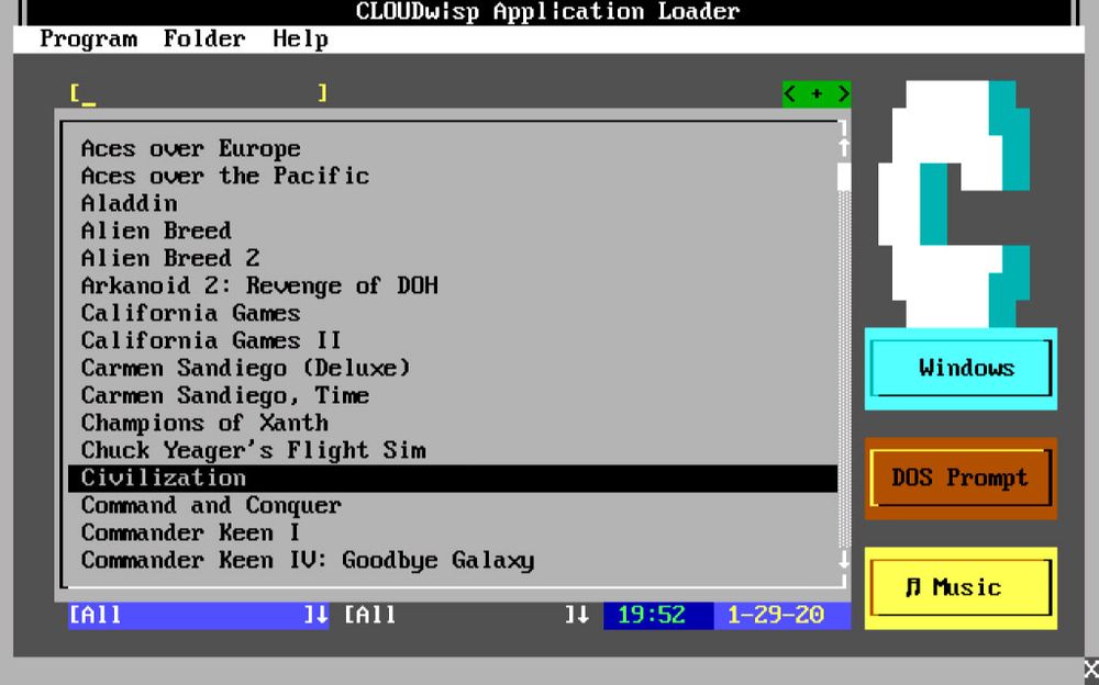 MS-DOS Application Loader